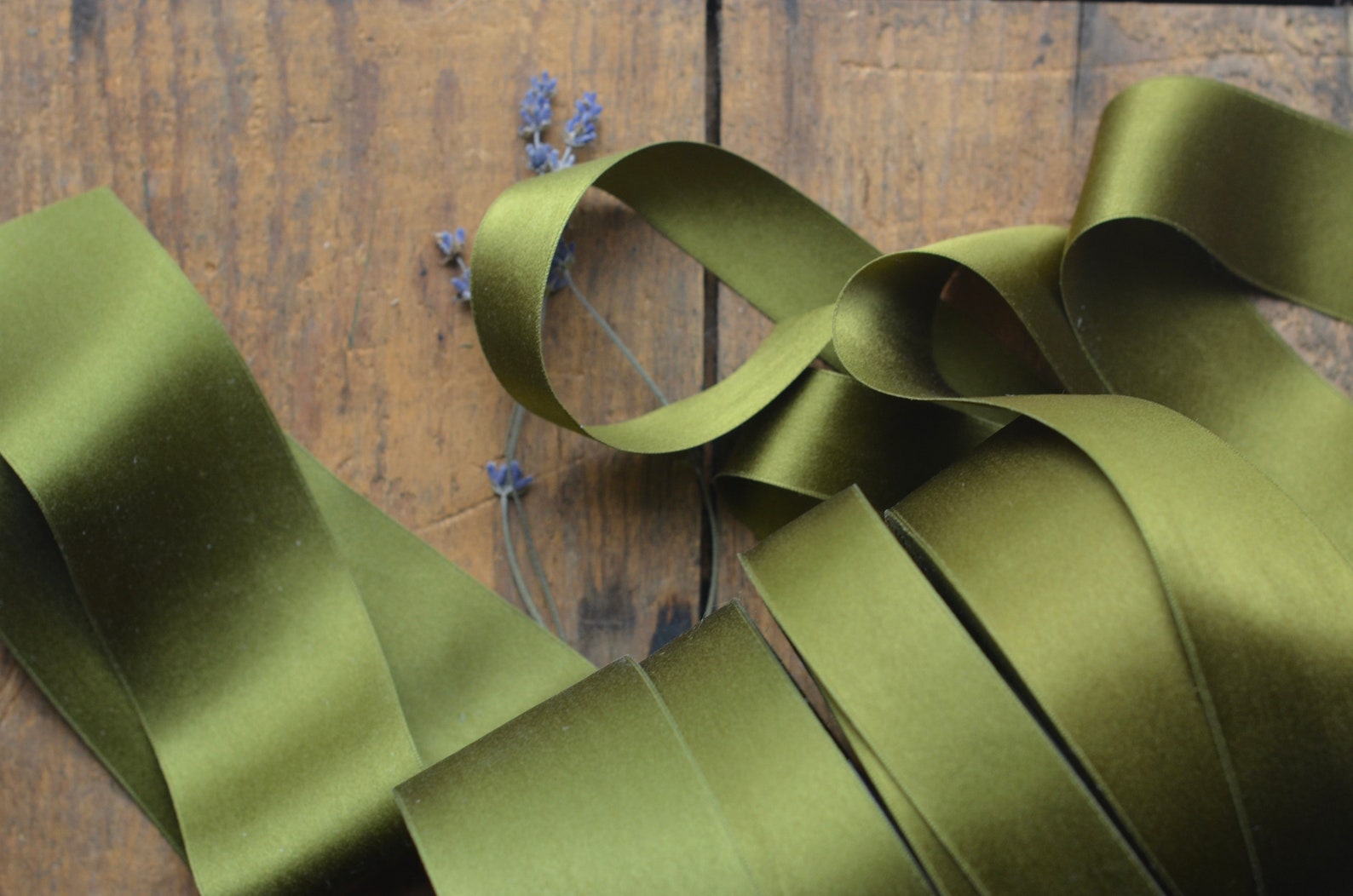Olive Green Silk Satin Ribbon | Etsy