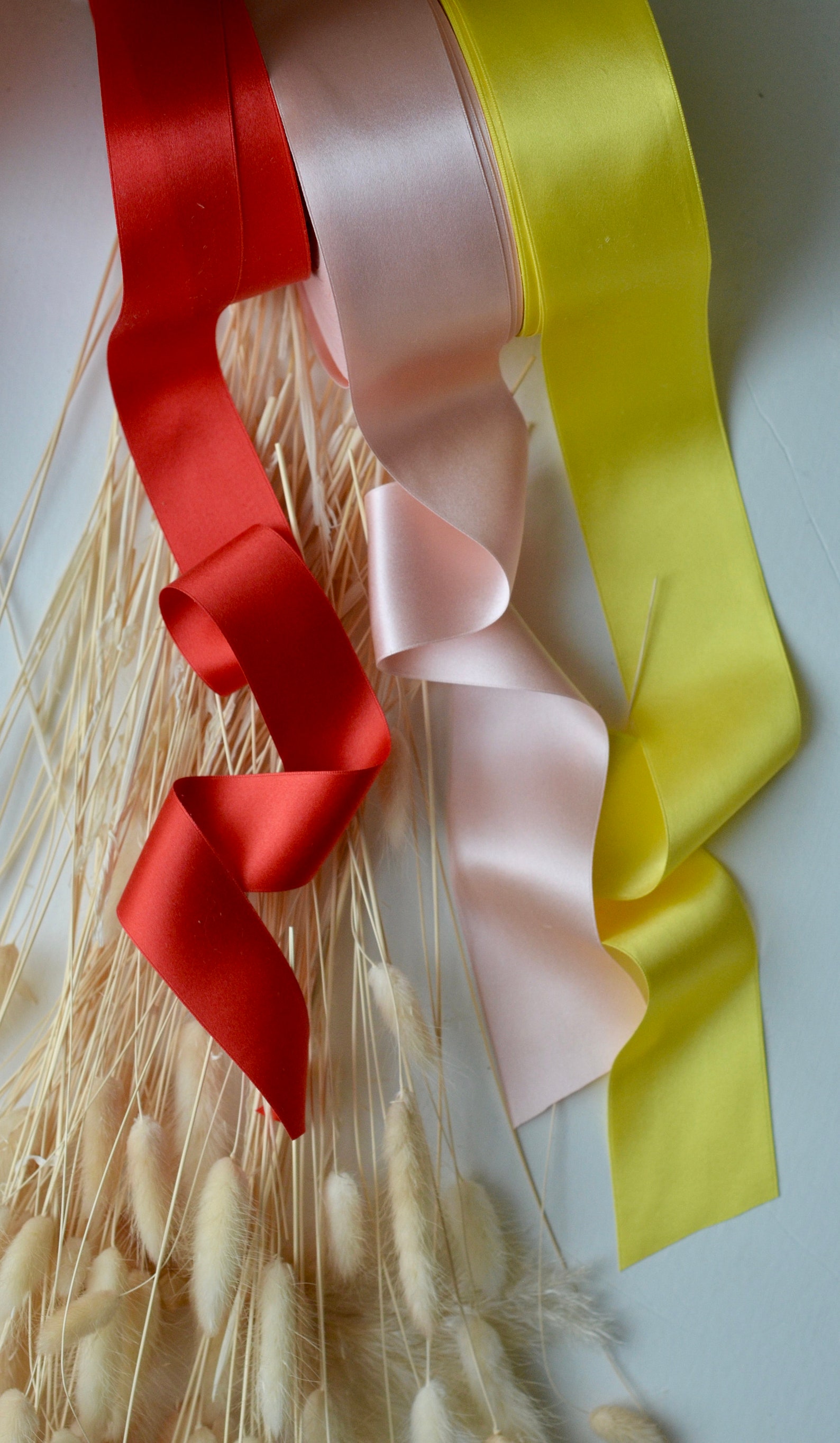 Kabuki Red Silk Satin Ribbon - Etsy