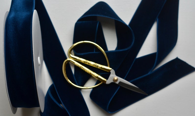 Midnight Indigo Double Sided Japanese Velvet - Etsy