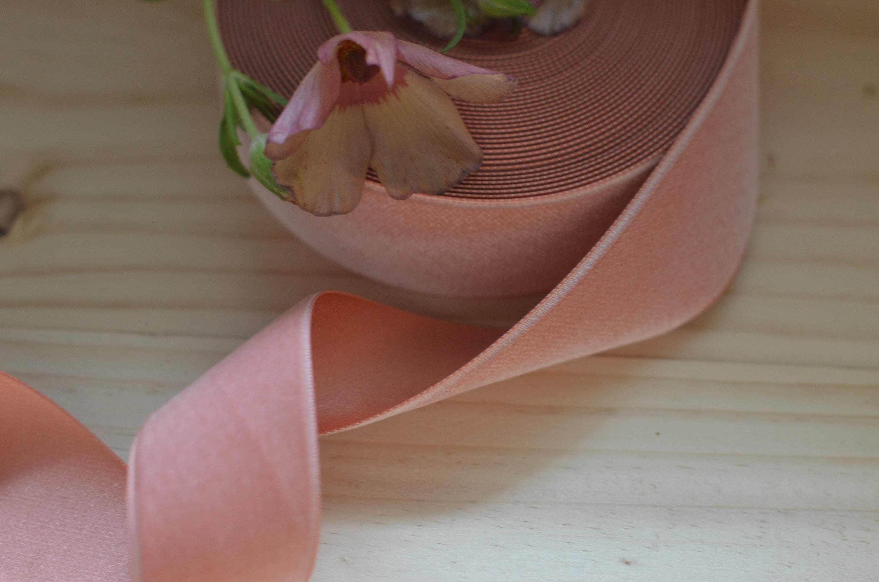 Peachy Pink Coral Velvet Satin - Etsy