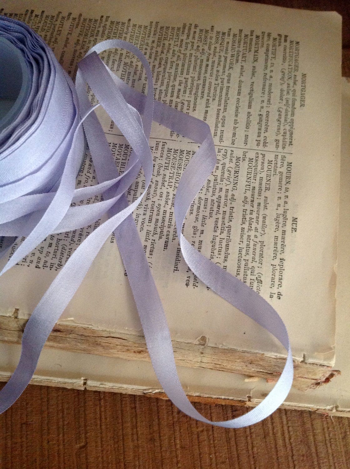 Light lavender small silk ribbon | Etsy