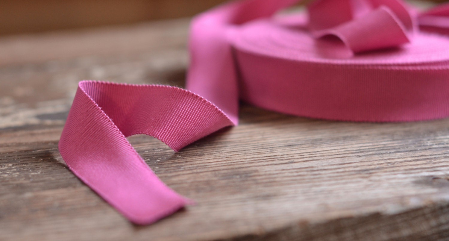 Raspberry pink grosgrain ribbon | Etsy