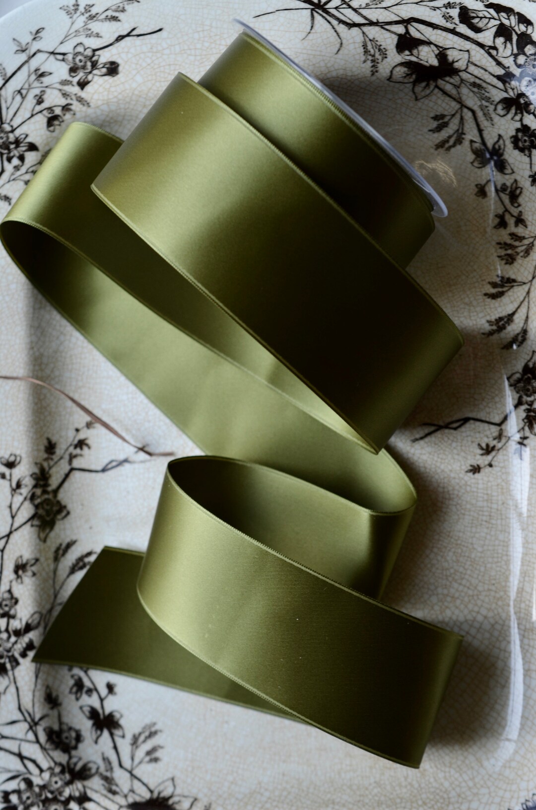 Avocado Green Swiss Satin Ribbon - Etsy