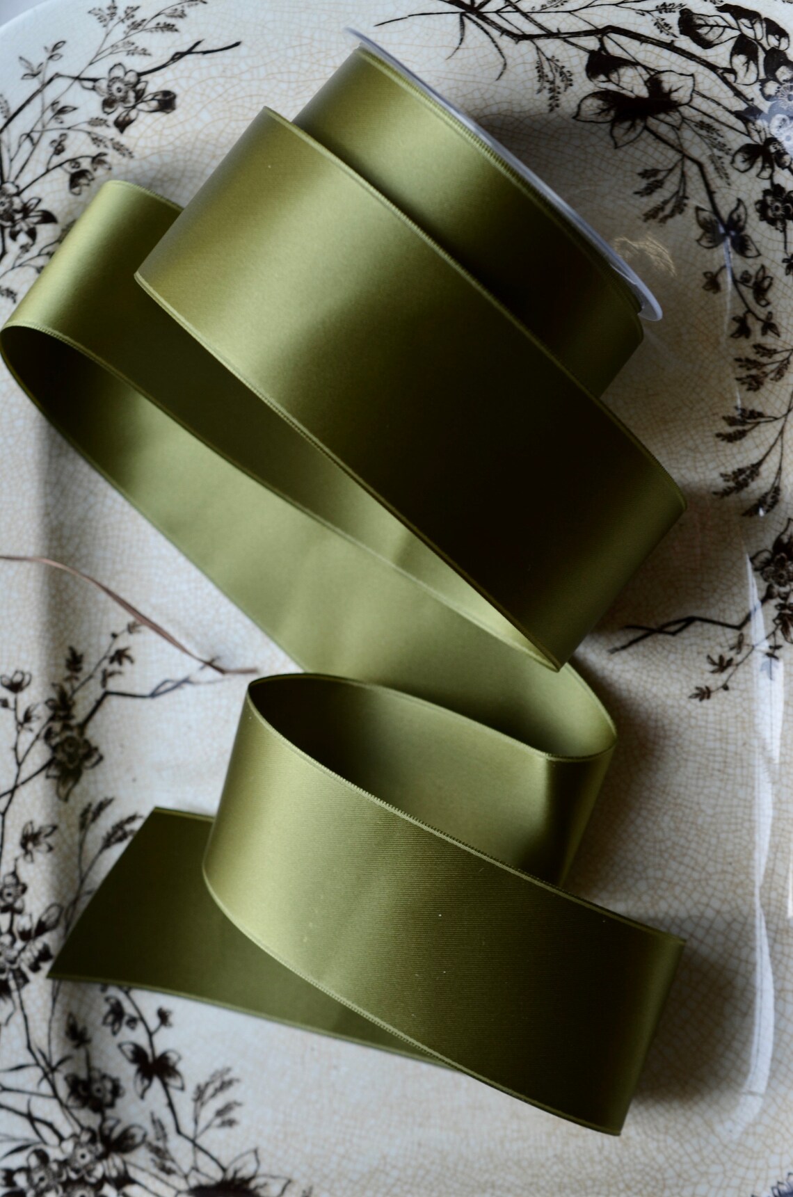 Avocado Green Swiss Satin Ribbon - Etsy
