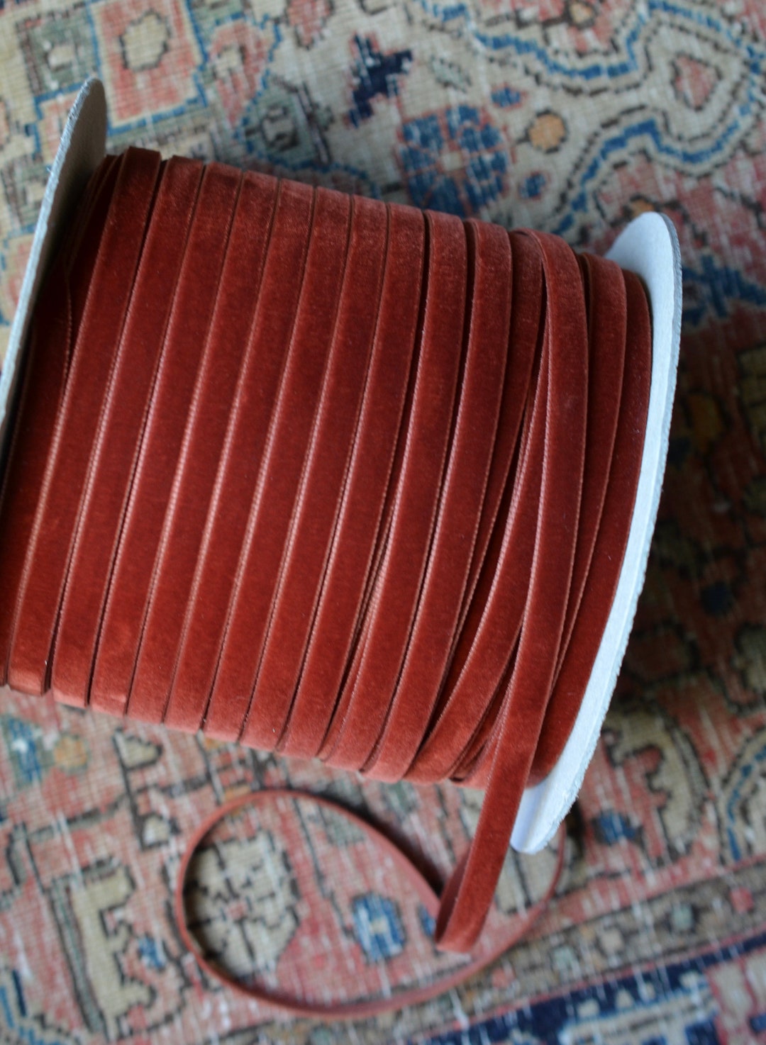 Burnt Ruby 3/8" Swiss Velvet Ribbon - Etsy