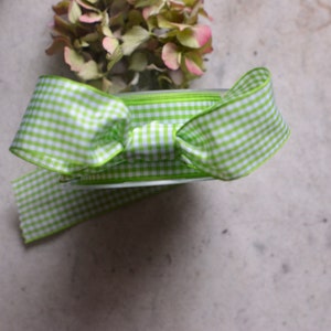 Spring Green and White Check 1 1/2" English Ribbon - Etsy