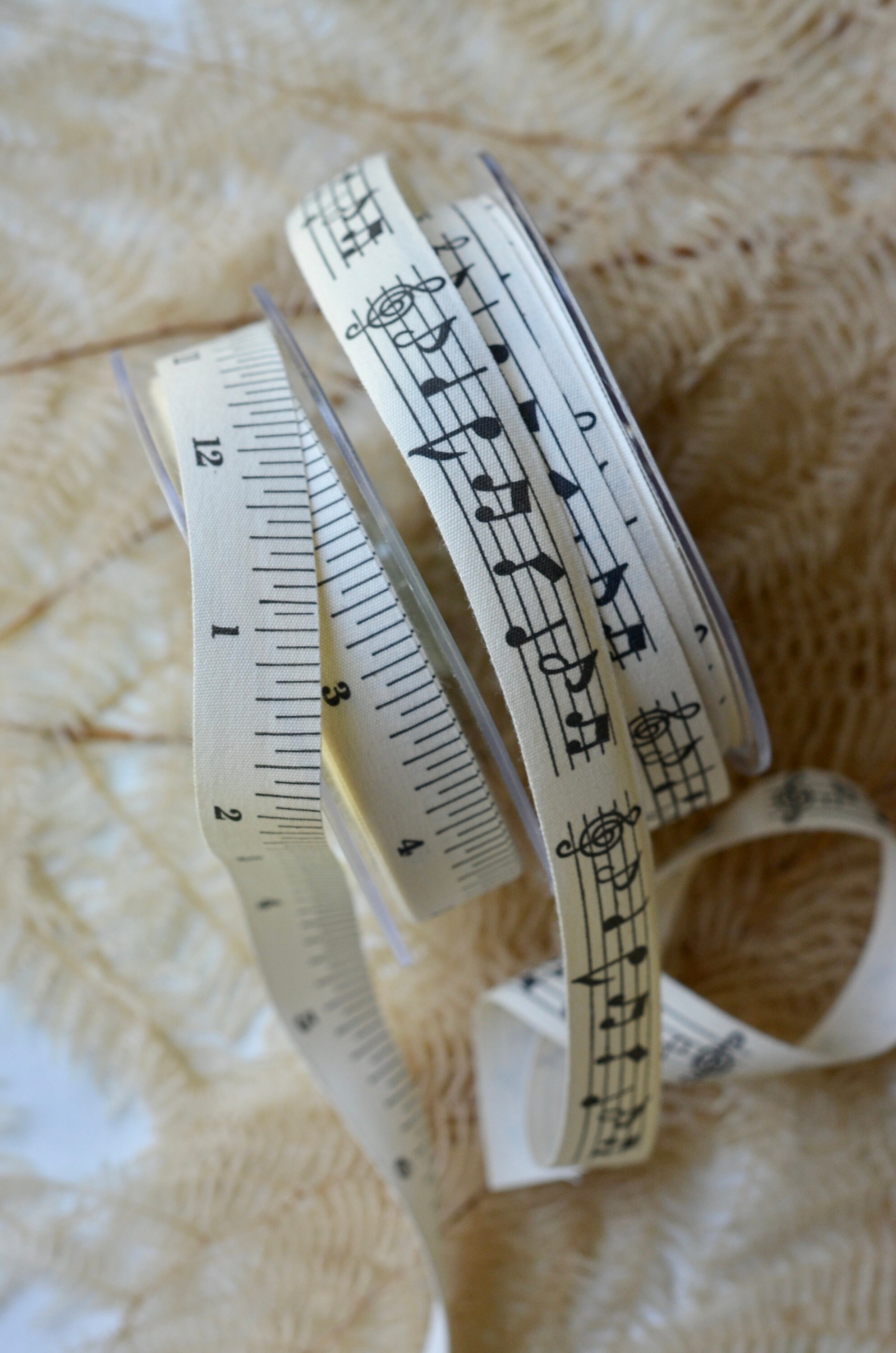 Music Notes Printed Cotton Ribbon - Etsy