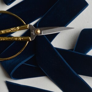 Midnight Indigo Double Sided Japanese Velvet - Etsy