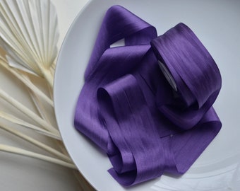 Purple Silk Ribbon - Etsy