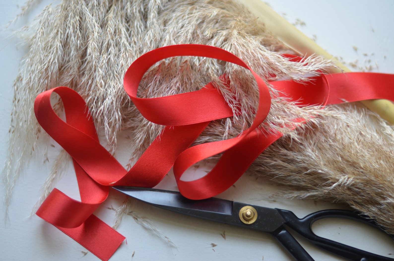 Kabuki Red Silk Satin Ribbon - Etsy
