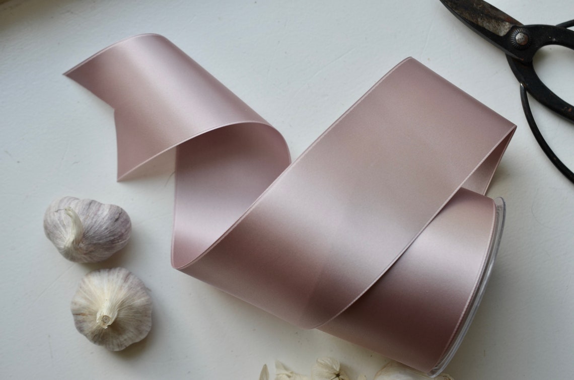 Light Lilac Mauve Swiss Satin Ribbon | Etsy