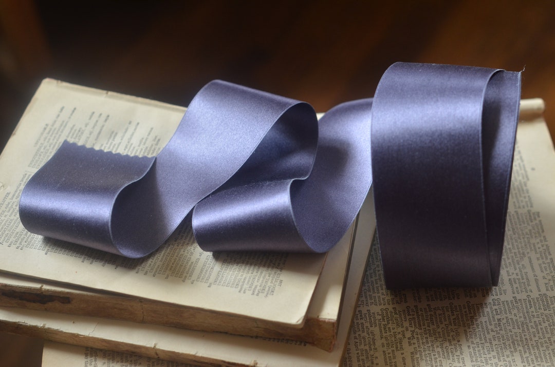 Dusty Lavender Heather Silk Satin 2" Wide Ribbon - Etsy