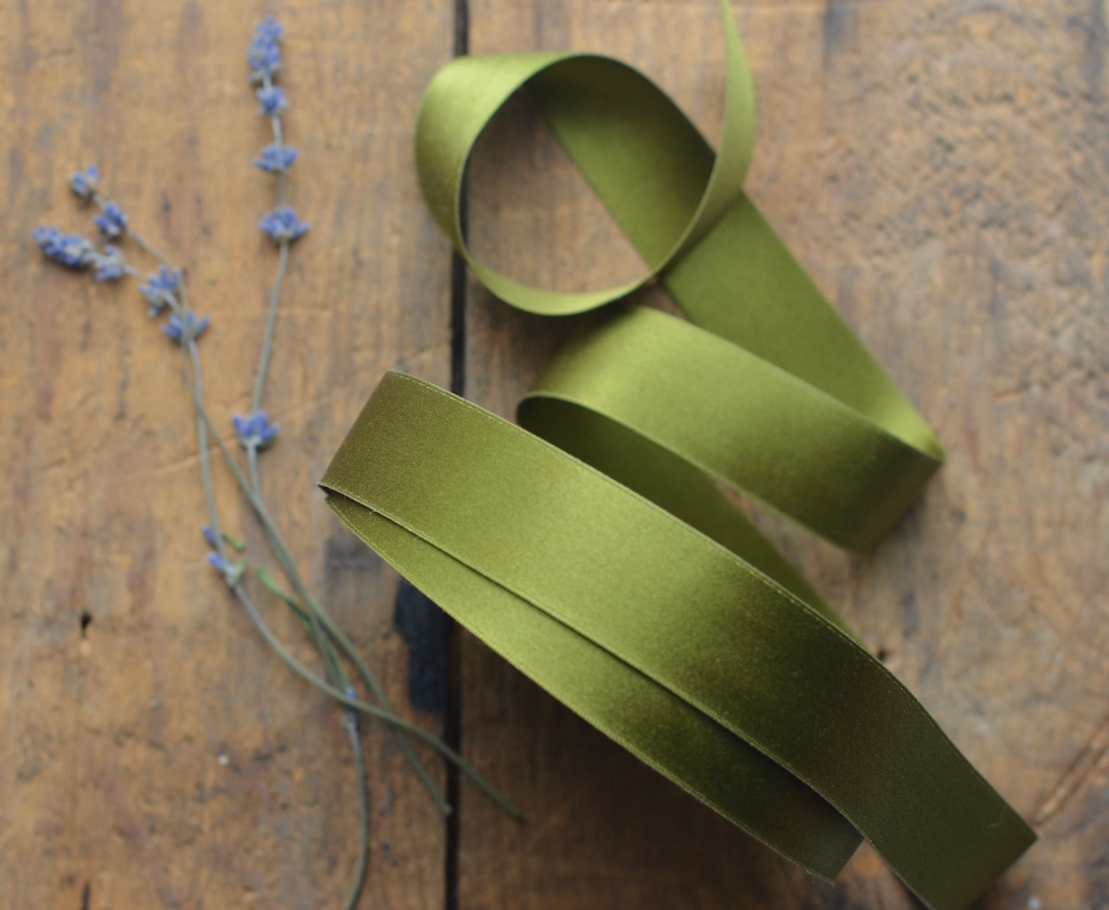 Olive Green Silk Satin Ribbon | Etsy