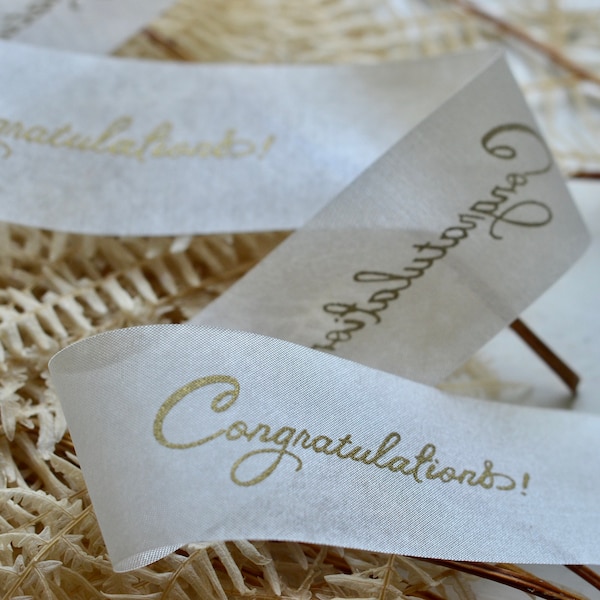Congratulations Ribbon - Etsy