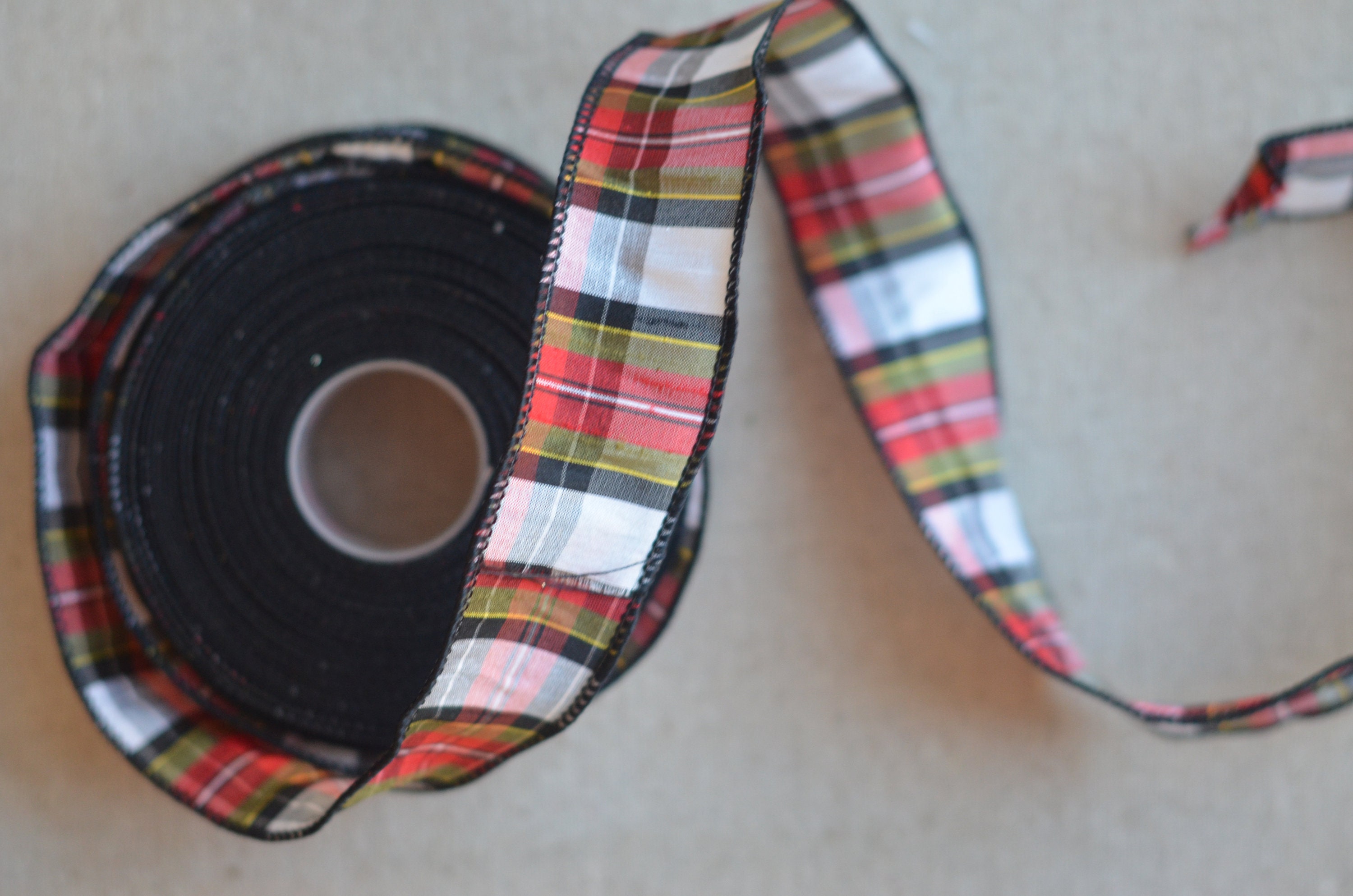 Tartan Plaid Wired Ribbon | Etsy