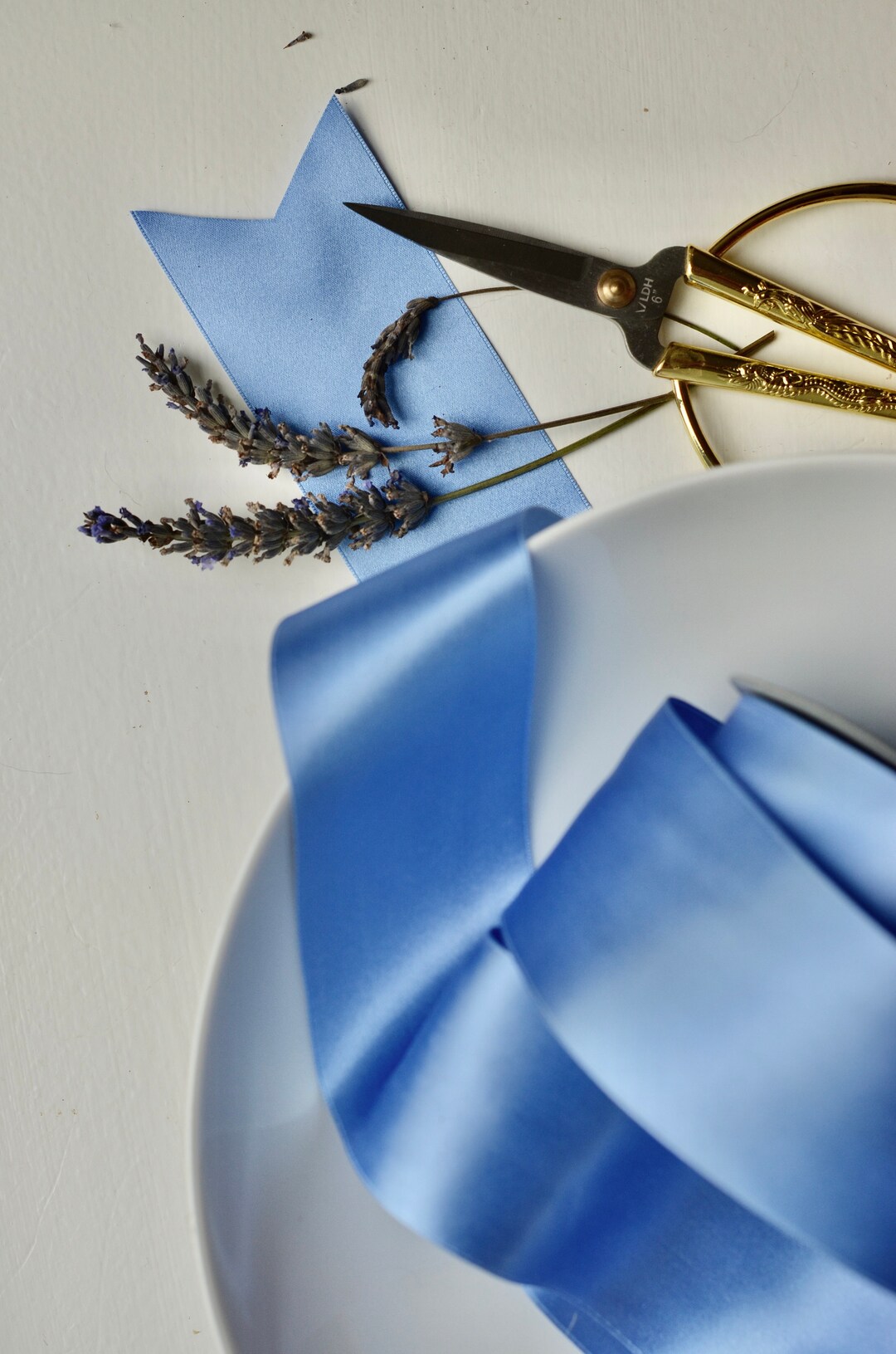 Blue Periwinkle Silk Satin 1 1/2" or 2" Wide Ribbon - Etsy