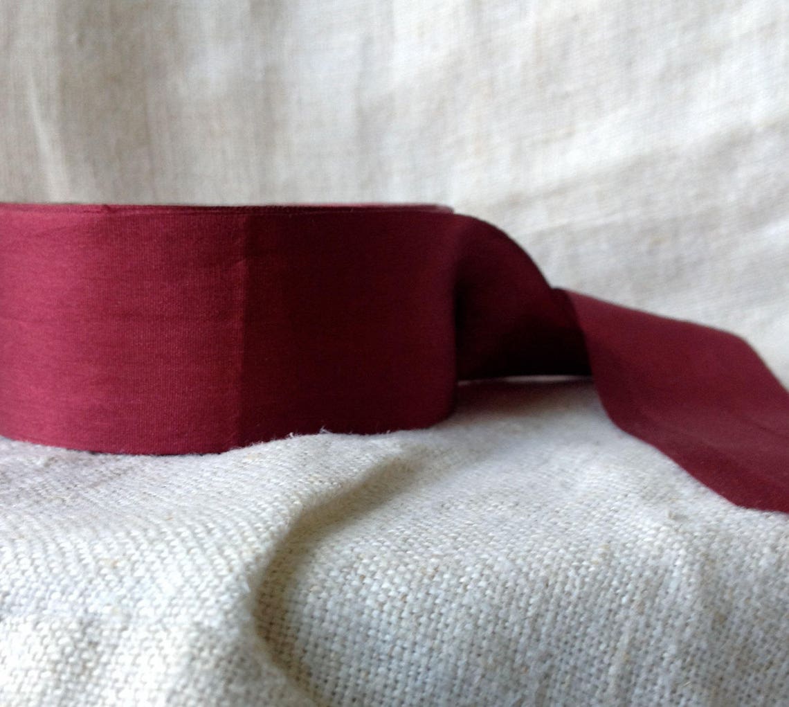 Red Burgundy Silk Ribbon - Etsy
