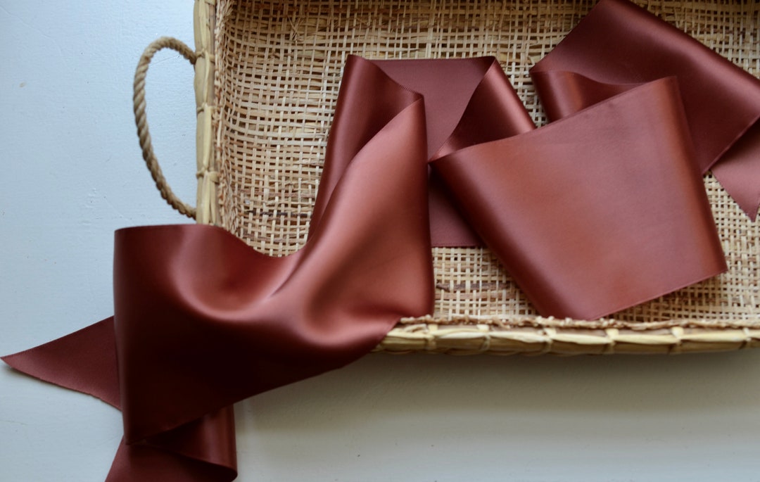 Copper Chutney 4" Satin Ribbon - Etsy