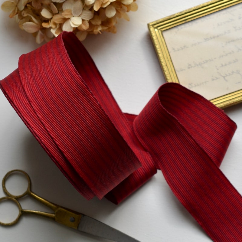Red Wine Grosgrain Ribbon - Etsy