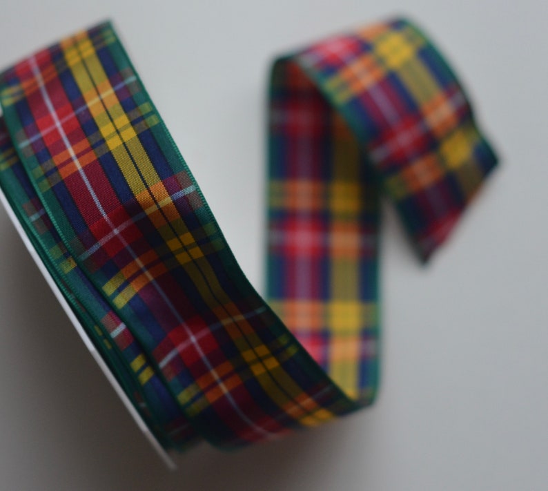 Edinburgh Buchanan 1 1/2 Plaid English Ribbon | Etsy