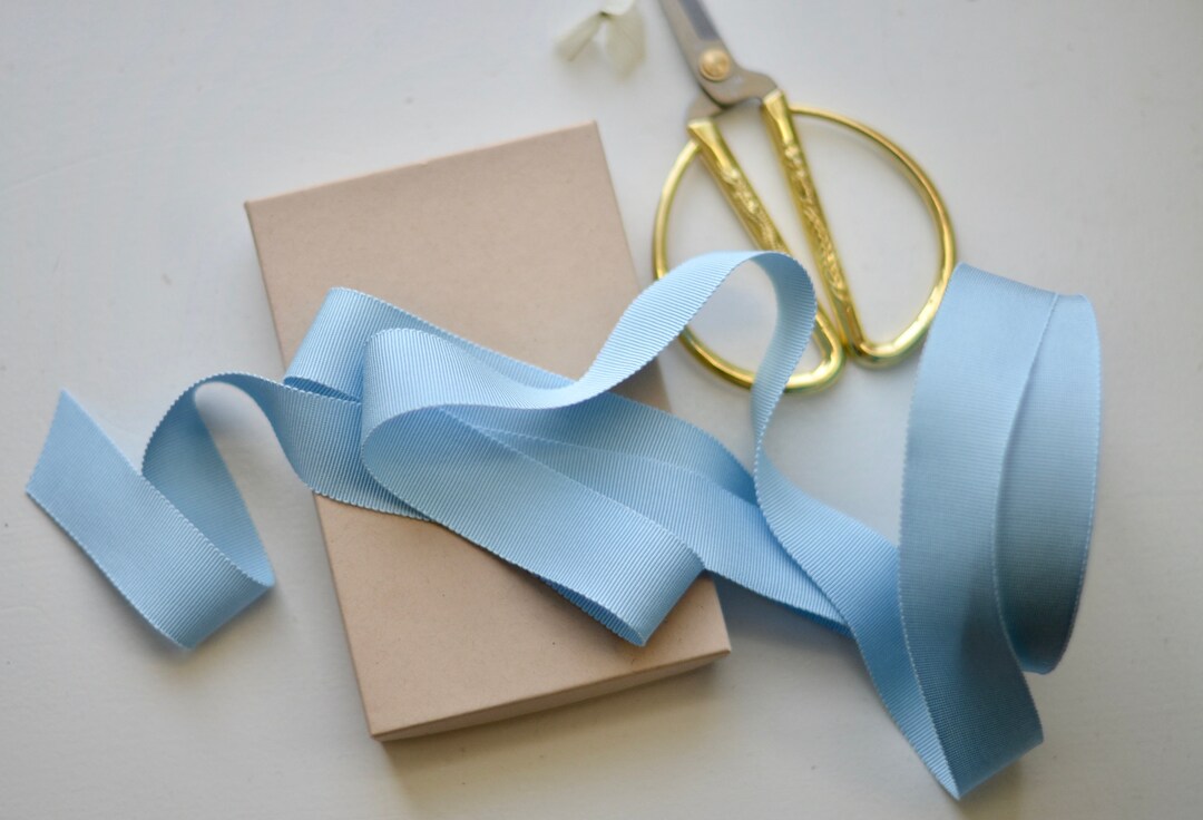 Sky Blue Grosgrain Ribbon - Etsy
