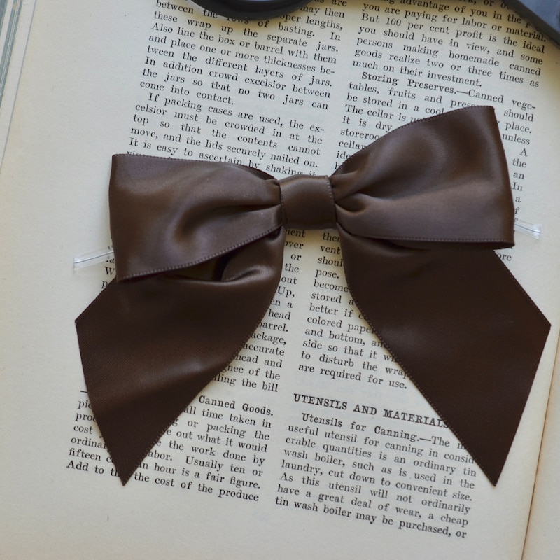 Brown Satin Bow for Purse - Etsy