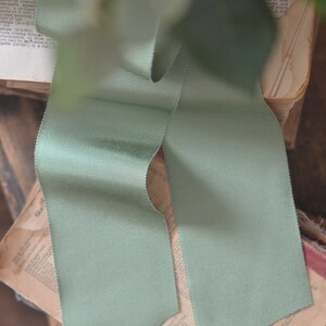 Mineral Green 3" Wide Petersham Ribbon - Etsy