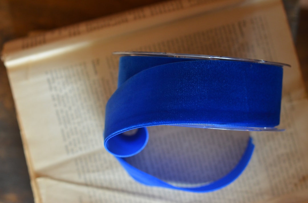 Royal Blue 2" Wide Velvet Ribbon - Etsy