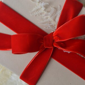 Red Japanese Velvet Ribbon - Etsy