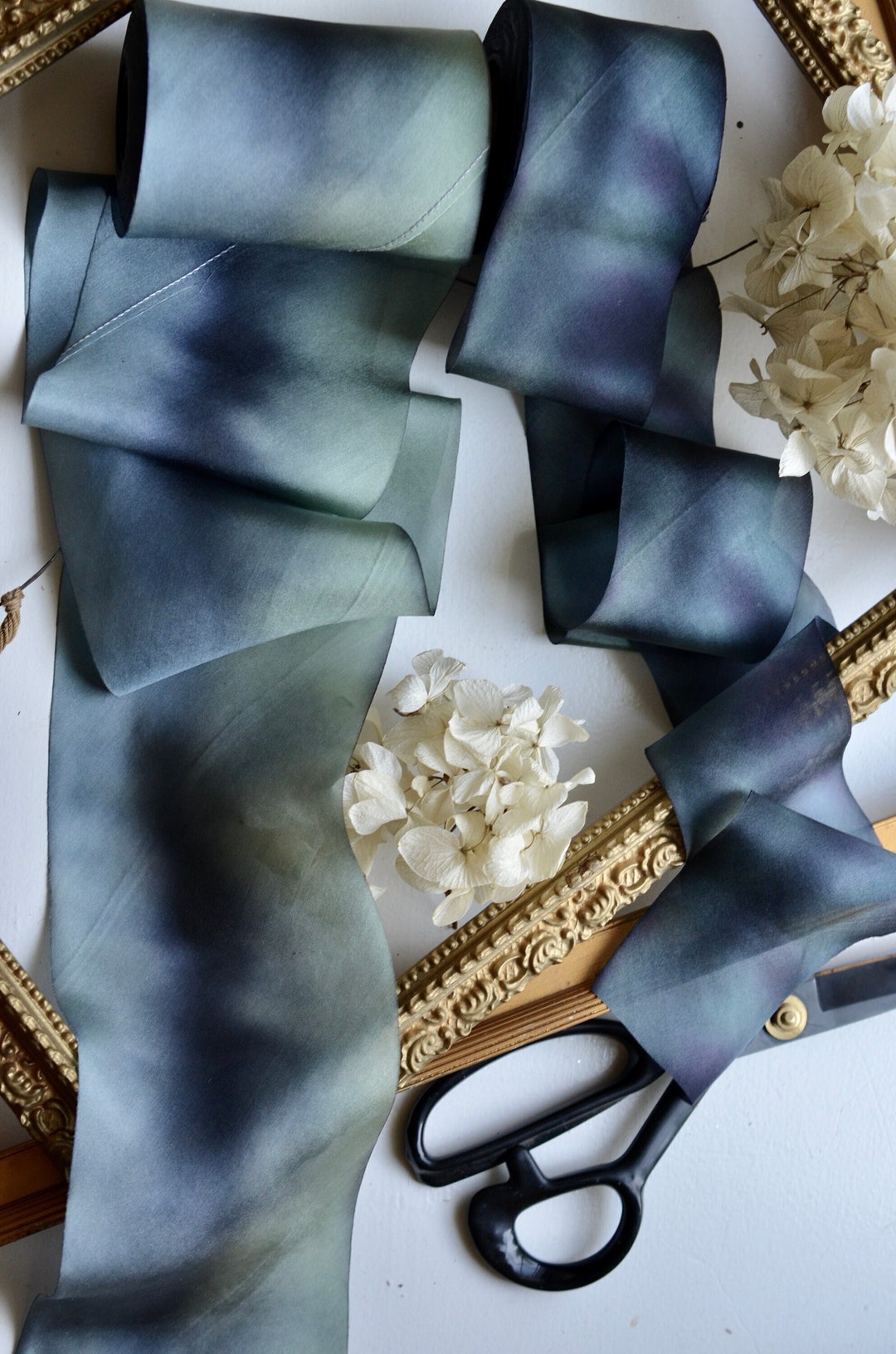 Midnight Train Hand Dyed Silk Ribbon - Etsy