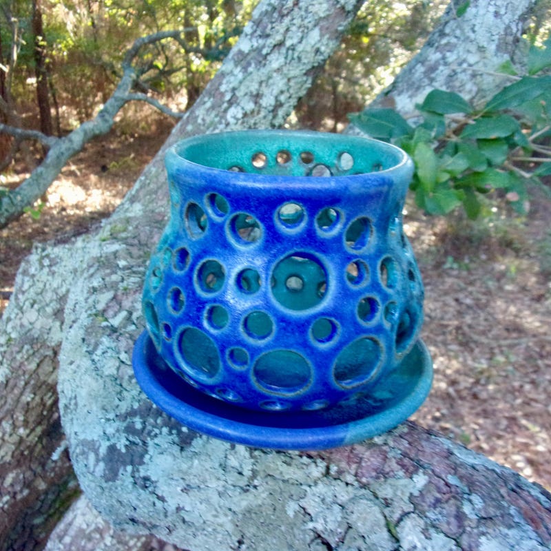 Pottery Luminary - Etsy