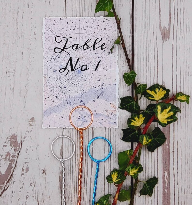 Tall Table Number Card Holders: Floral Arrangement Sticks - Etsy Australia