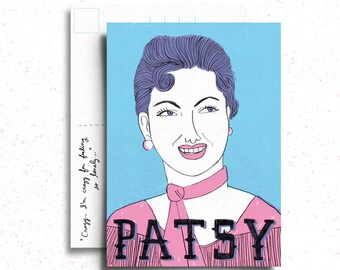 Patsy Cline Postcard/Mini Print | Etsy