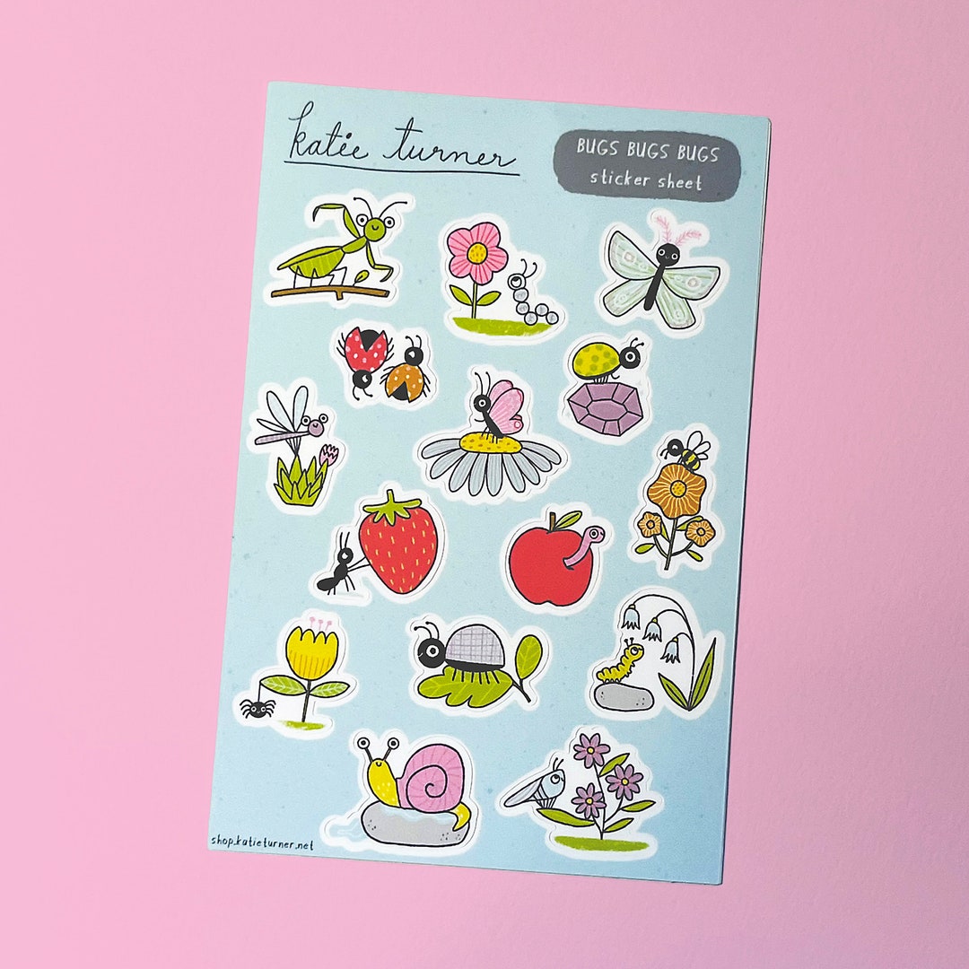 Bugs Bugs Bugs! Sticker Sheet | Planner Stickers - Etsy