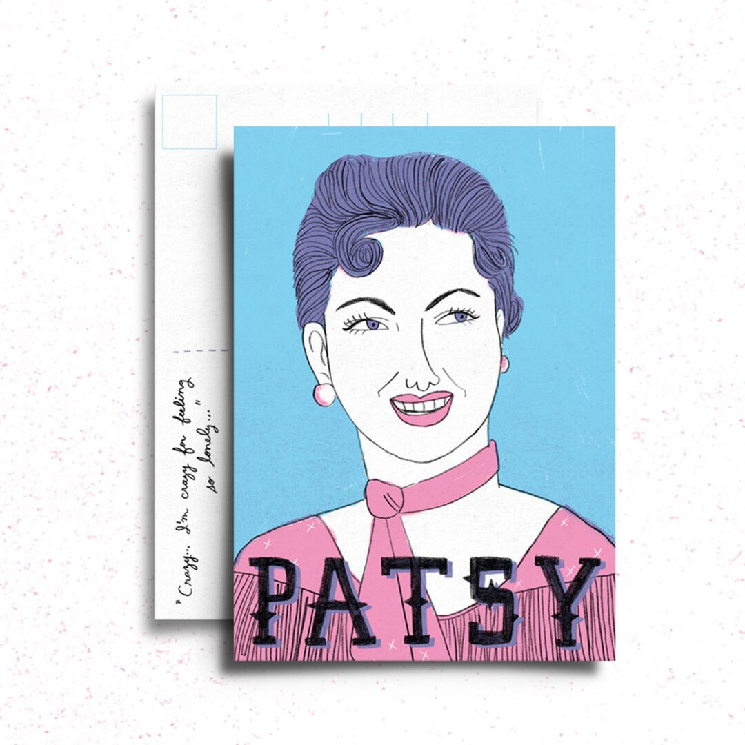Patsy Cline Postcard/mini Print - Etsy