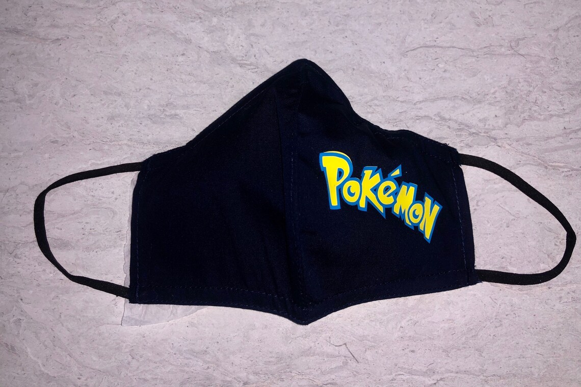 Pokemon Face Mask - Etsy