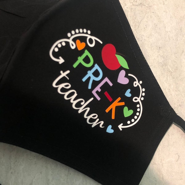Teacher Face Mask - Etsy
