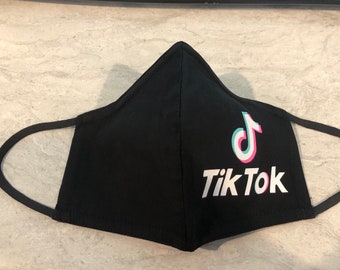 Tik Tok Face Mask | Etsy