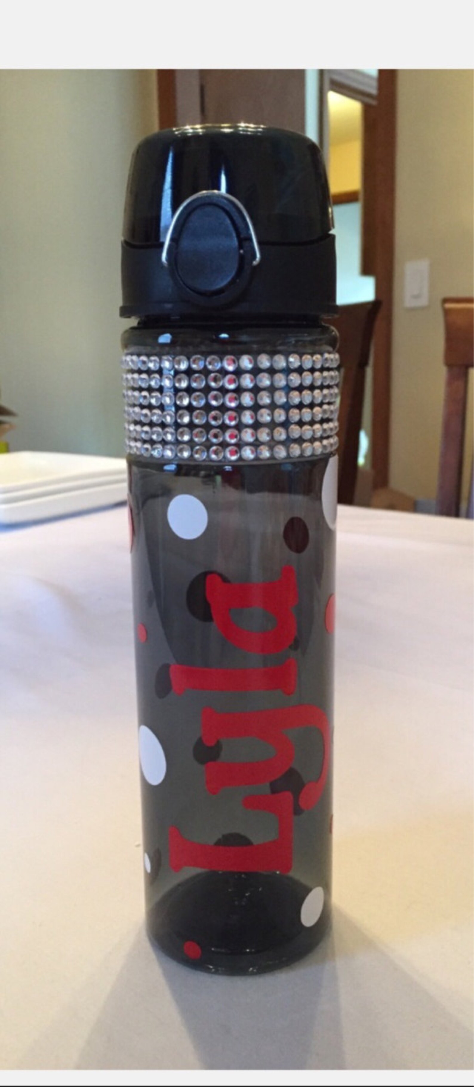 Personalized Bling Water Bottle - Etsy
