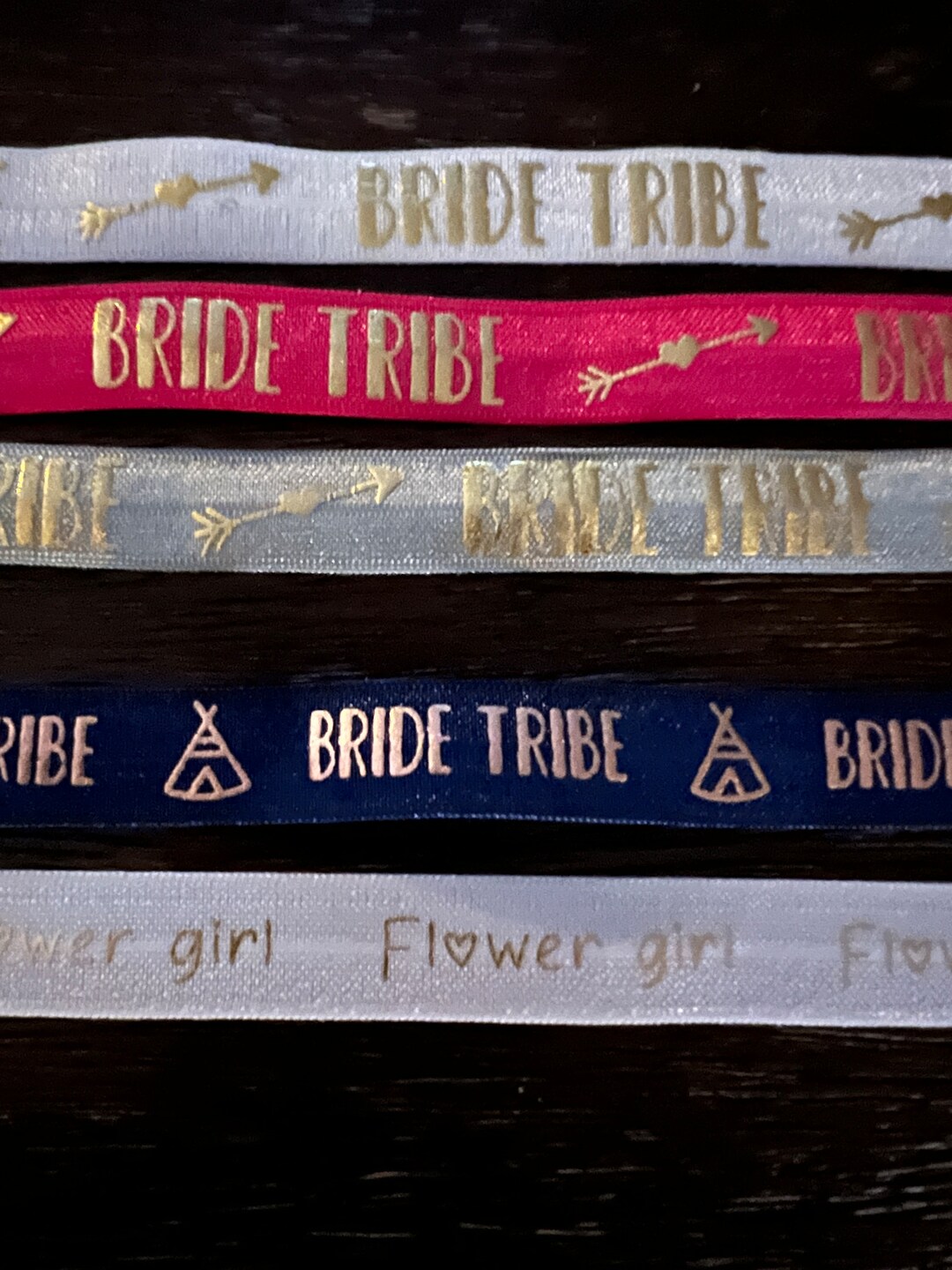 10 Yards of 1/2" Bride Tribe FOE Elastic, Assorted Colors - Etsy