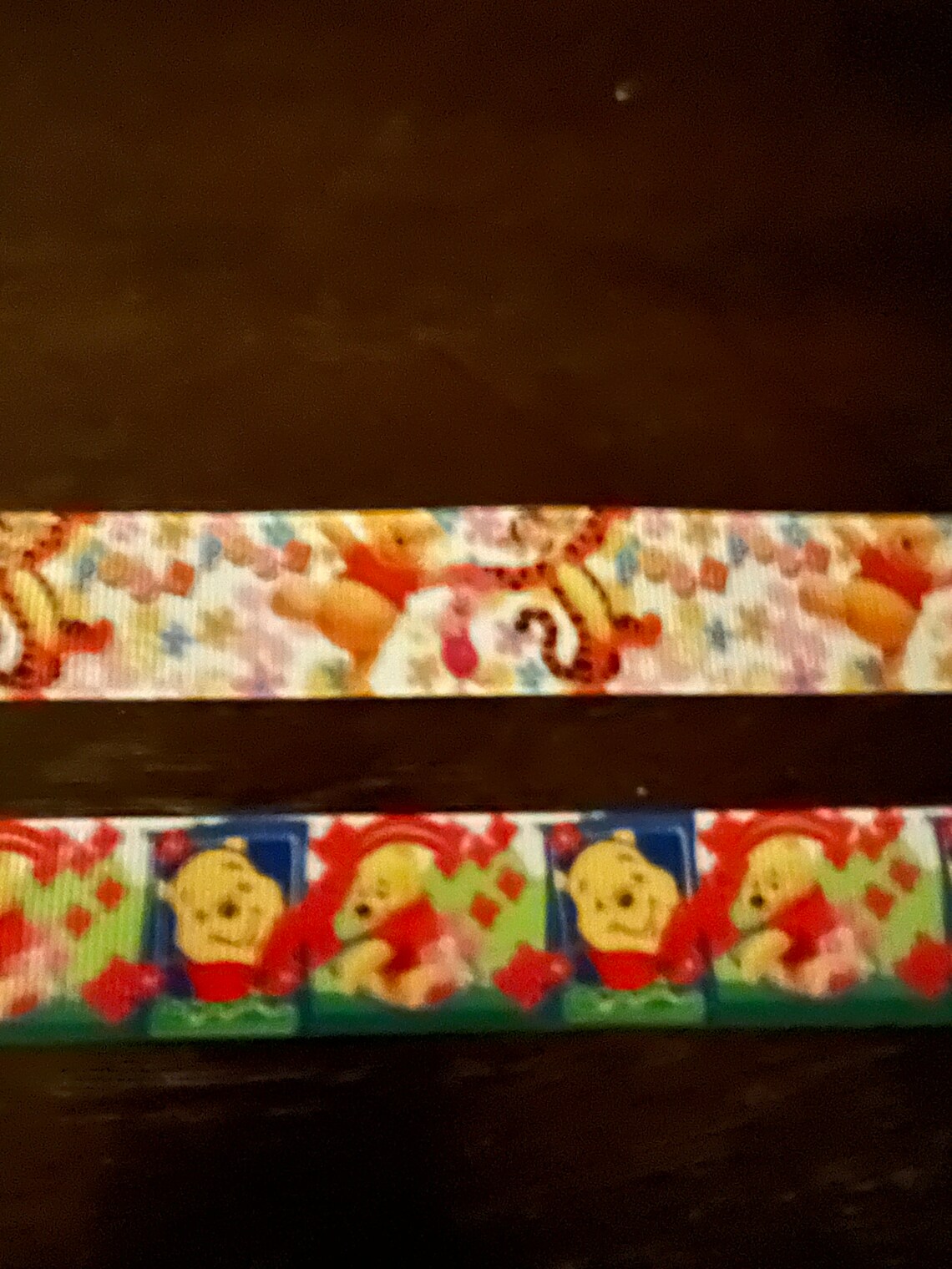 Winnie and Tiger Inspired Craft Ribbon Lot, Total of 6.5 Yards of 7/8 ...