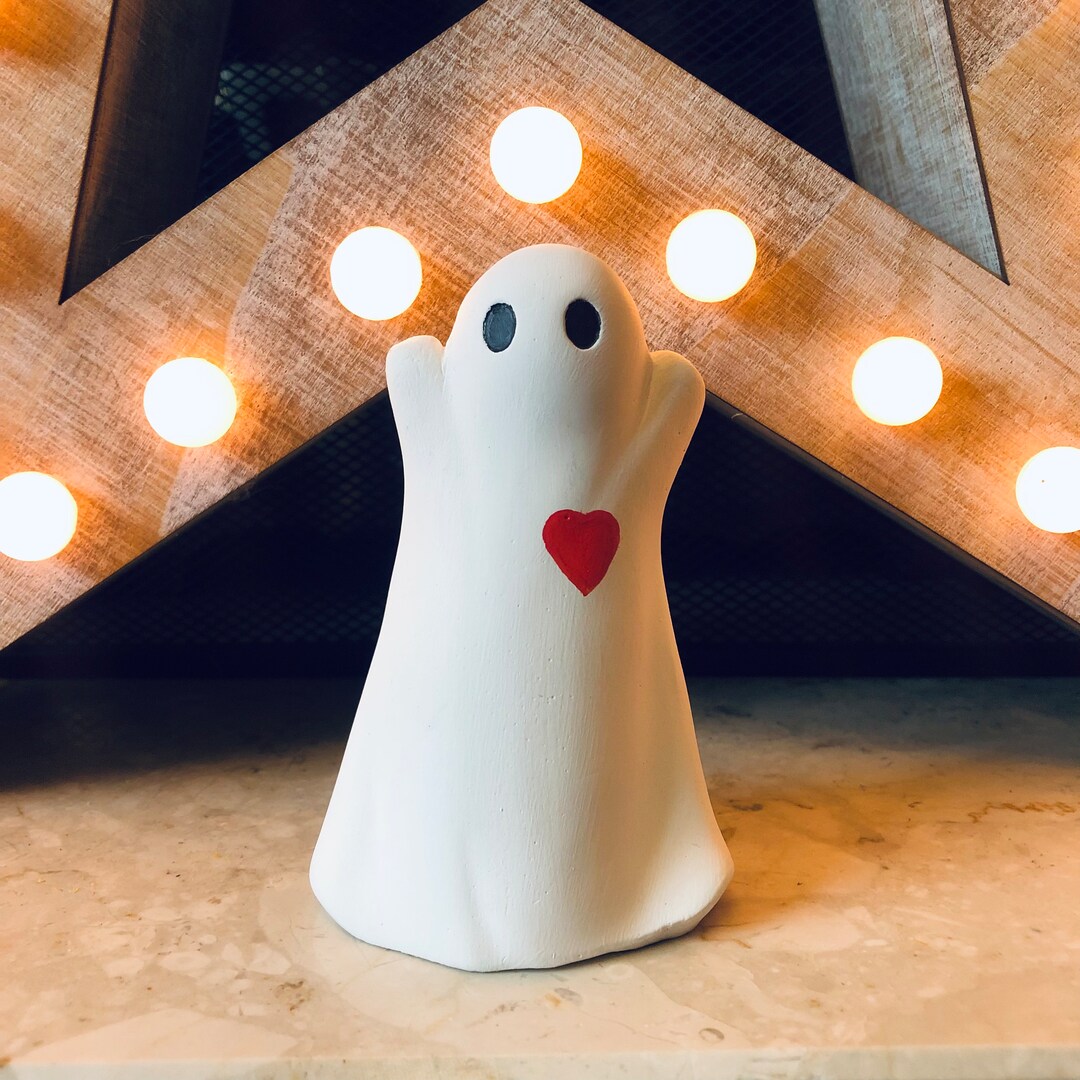 Love Boo Ceramic Ghost - Etsy