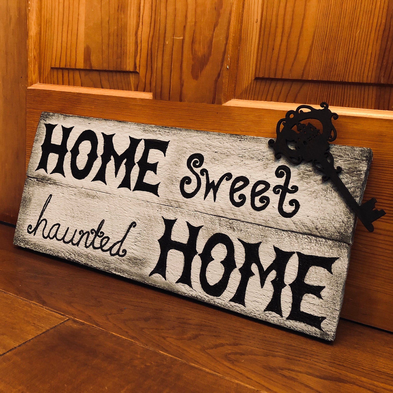 Home Sweet Haunted Home Sign | Etsy
