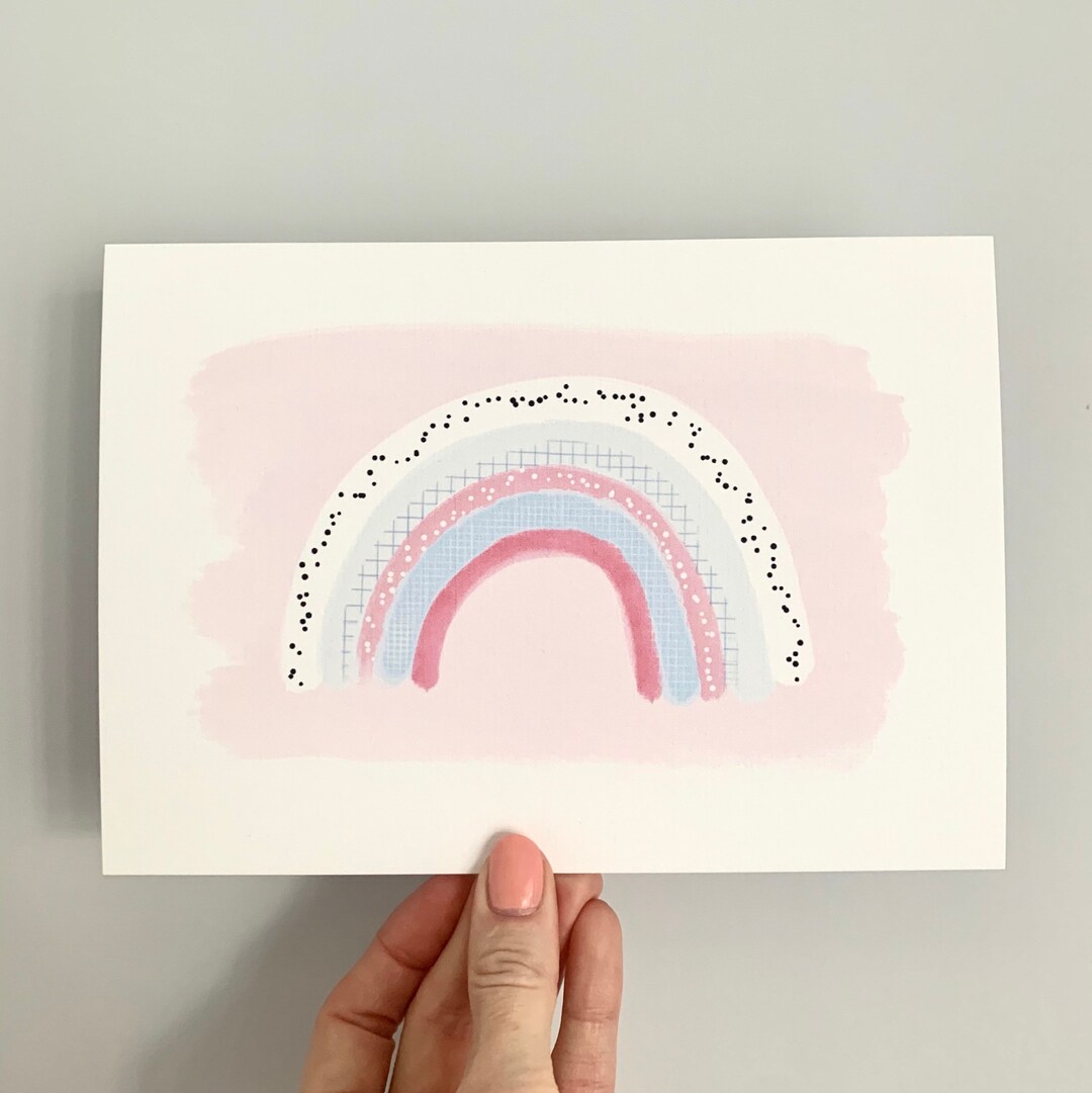 Pastel Rainbow Print - Etsy