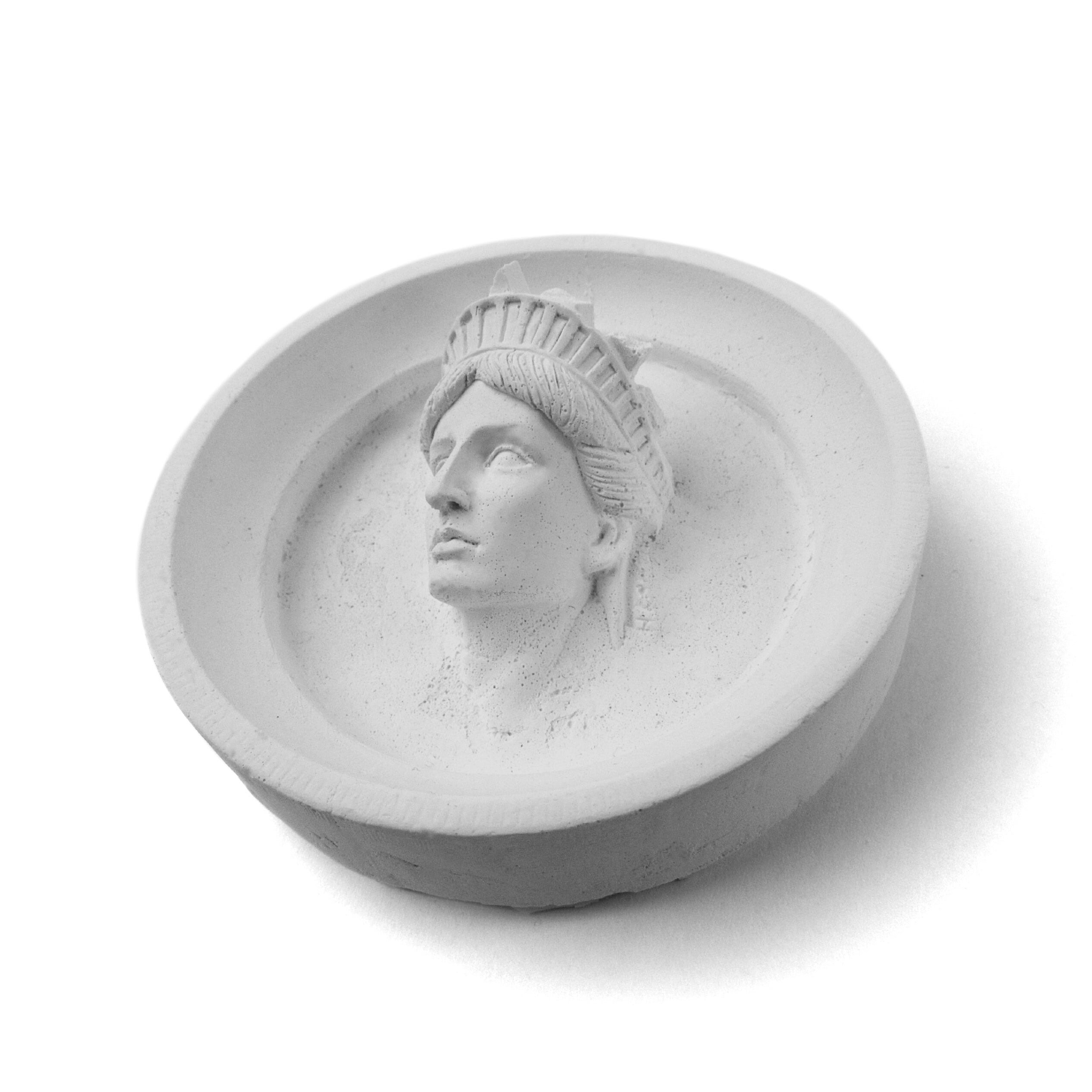 Small Circle Frame, Art Gift Nyc, Wall Hanging Monochrome Art Handmade ...