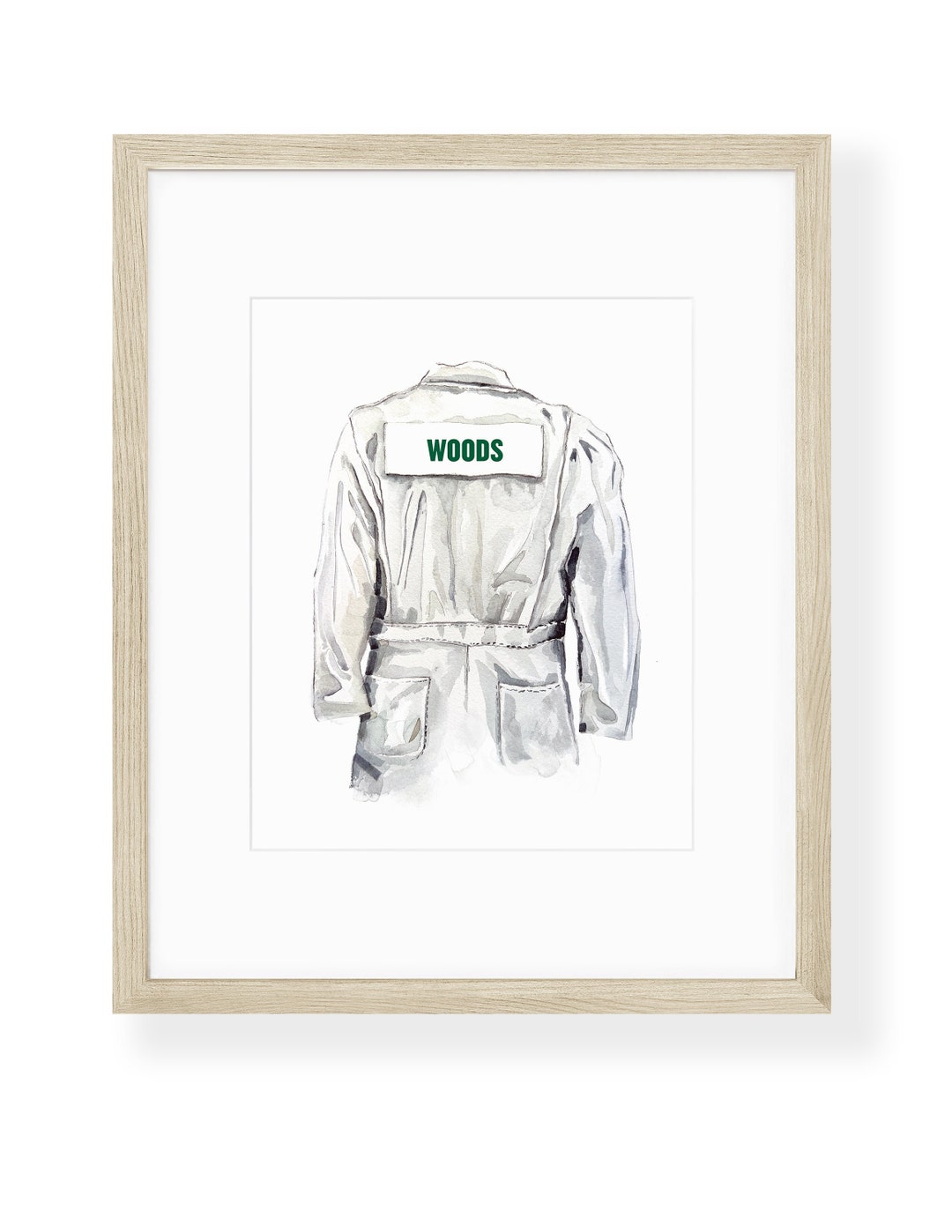 Watercolor Golf Custom Green Masters Caddie Uniform Boy - Etsy