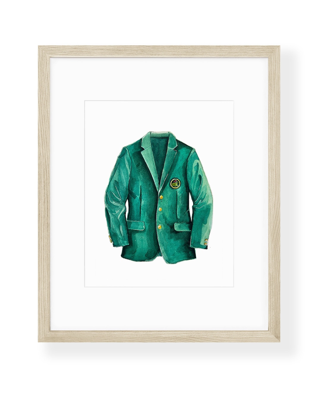 Watercolor Golf Green Masters Jacket Print Nursery Wall Art Dad Gift ...