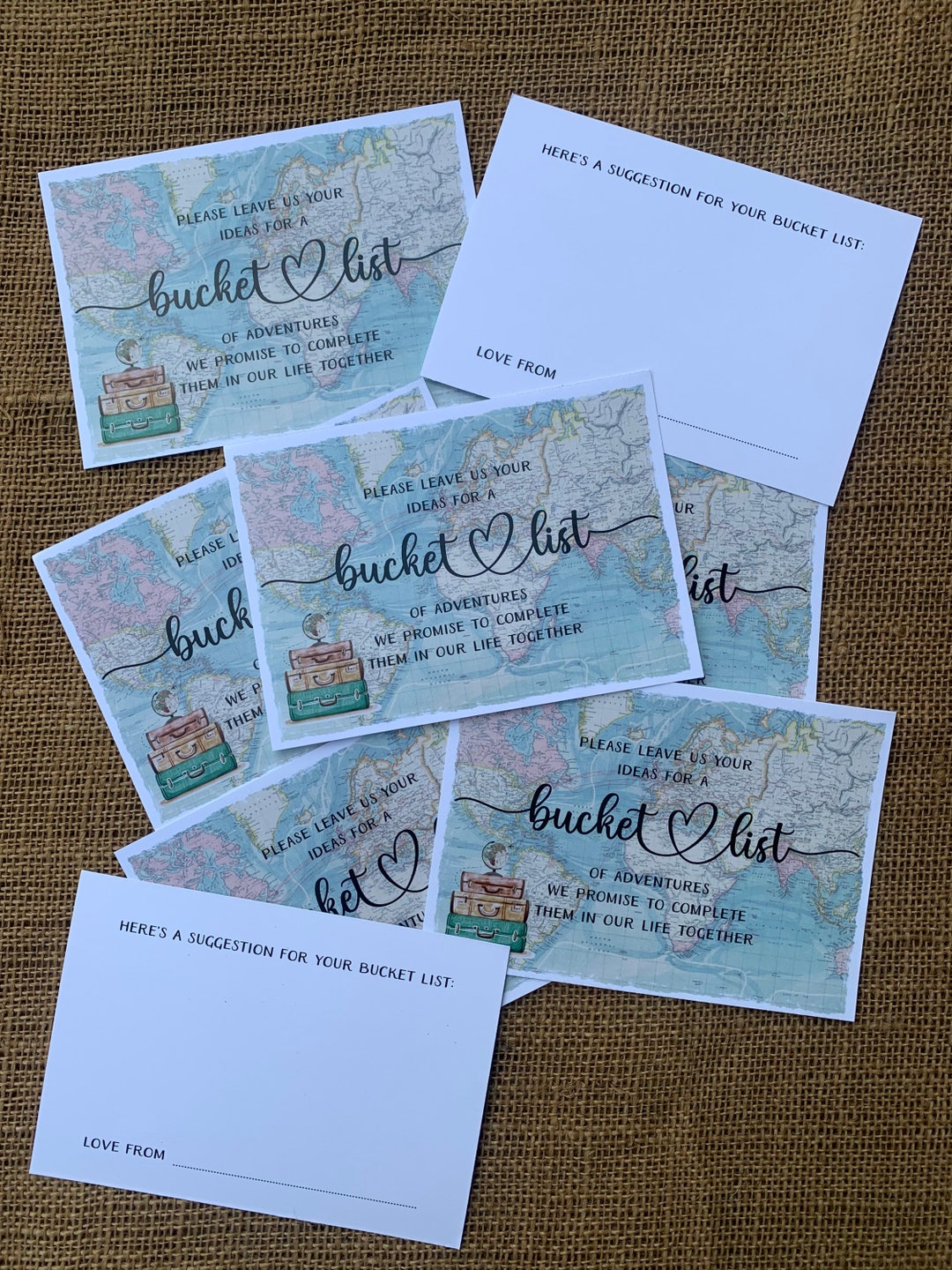 32 Travel Themed Wanderlust Bucket List Suggestion Postcards Guest Book ...