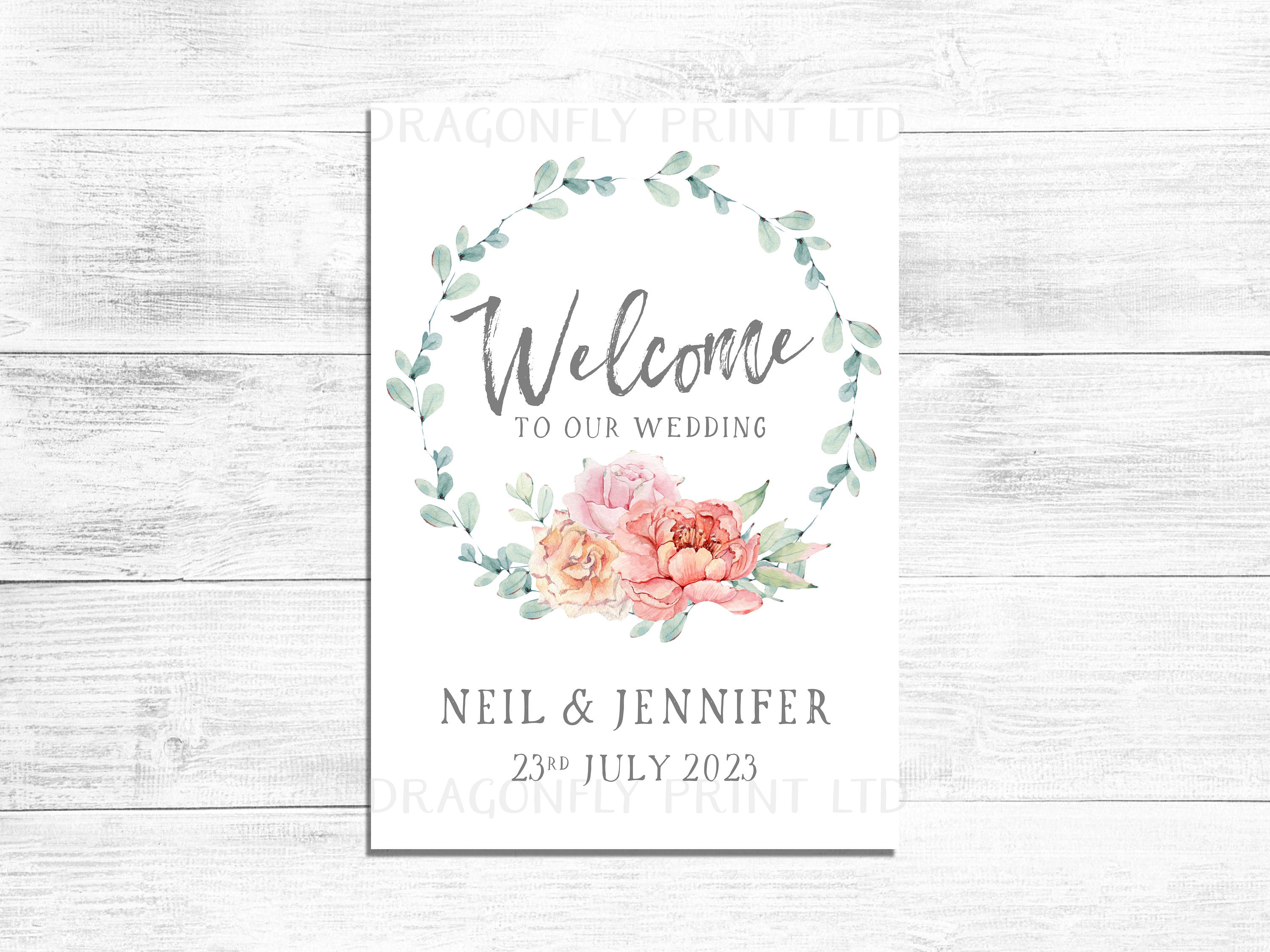 Boho Style Wedding Welcome Sign Rustic Boho Chic Blush Pink | Etsy