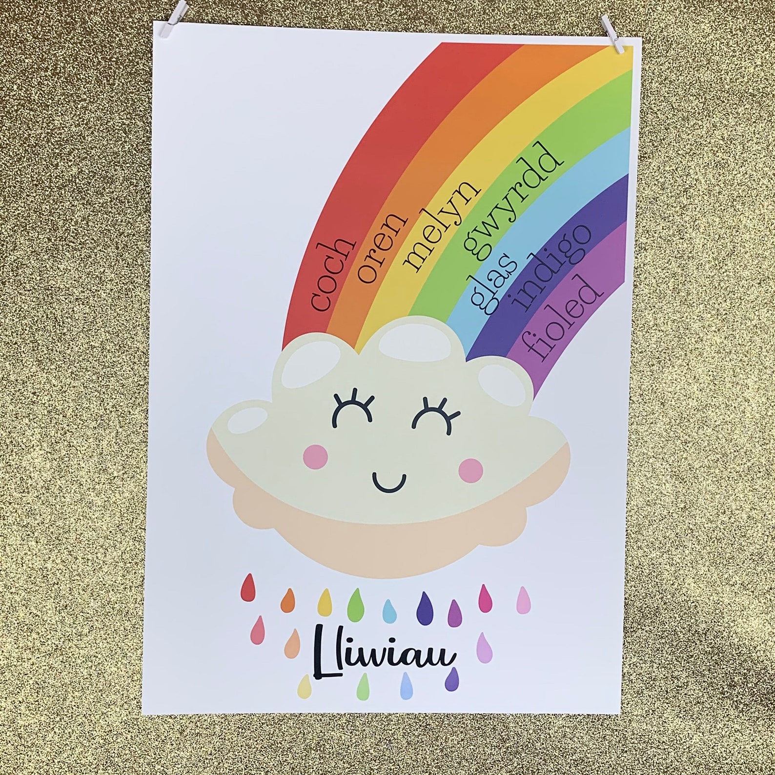 Welsh Colours / Lliwiau Poster Print Colourful and Bright - Etsy